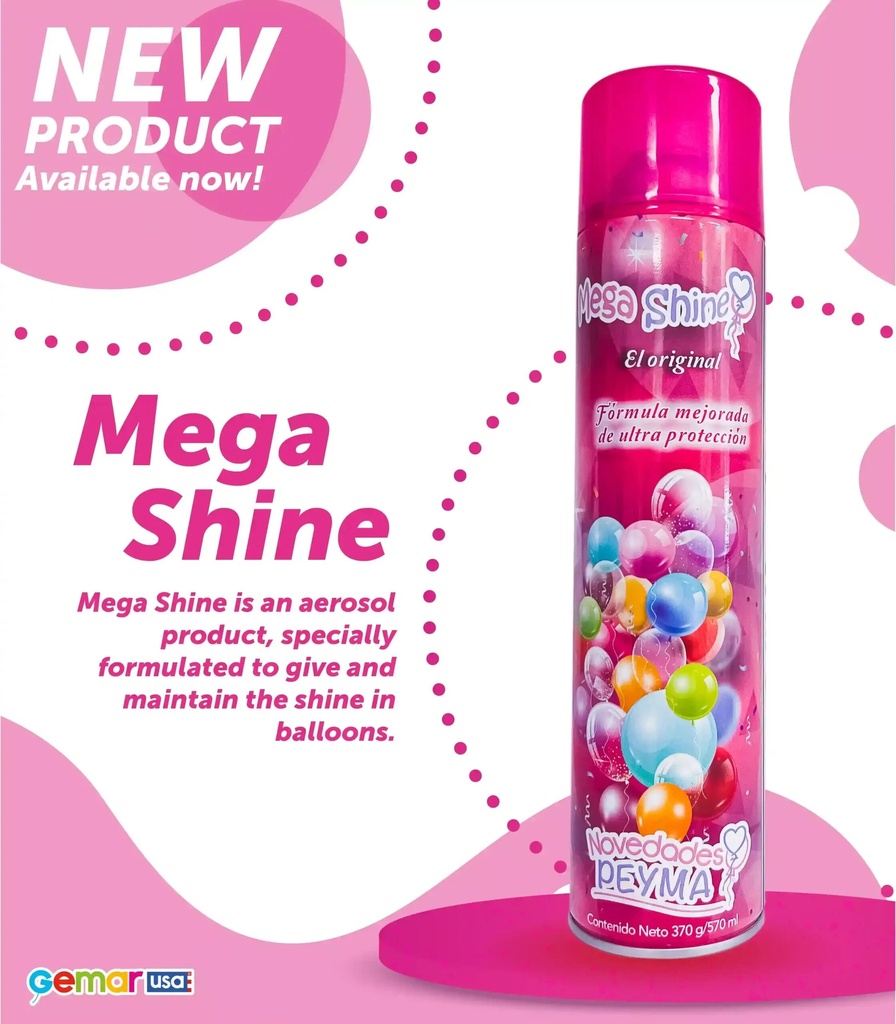Mega Shine 570ml | Best Balloon Store